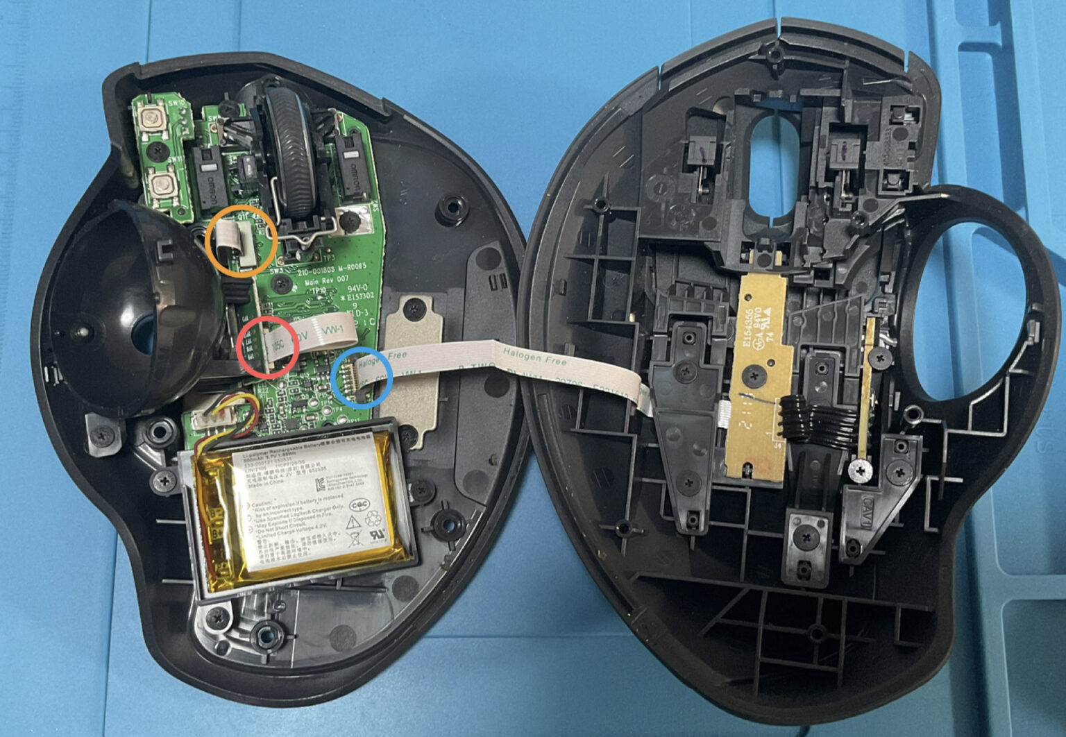 【写真付き】壊れてしまったMX ERGOを分解し、スイッチを交換して修理した手順の備忘録